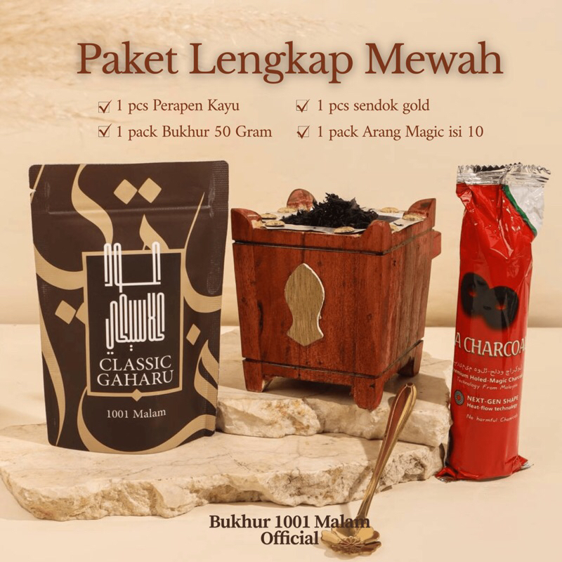 Jual Bukhur wangi tahan lama dan tempat bukhur, 1 pack arang, dan 1 ...