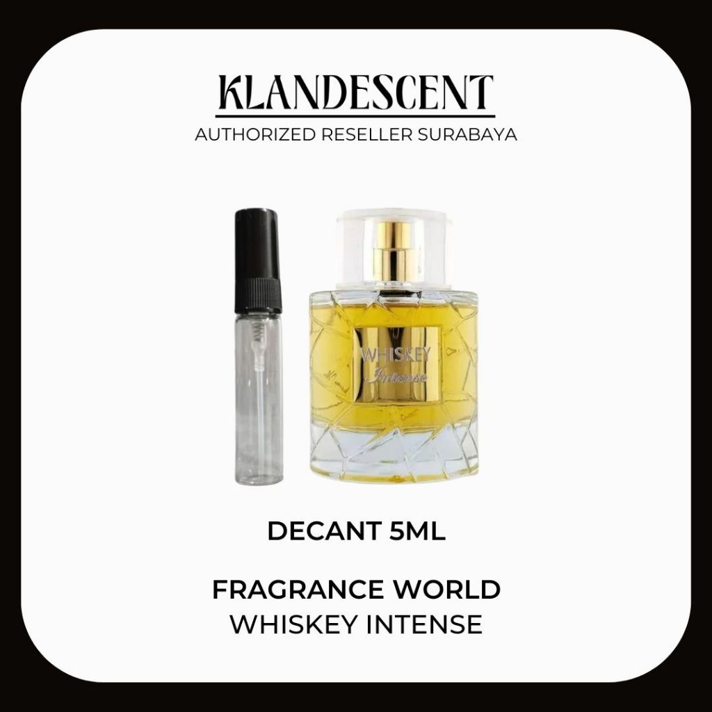 Jual Decant 5ml Fragrance World Whiskey Intense EDP | Shopee Indonesia