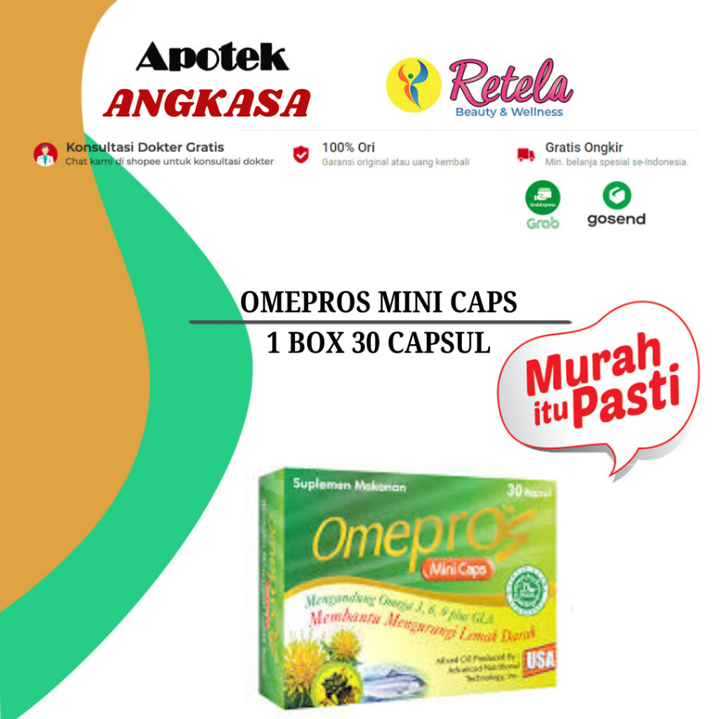 Jual OMEPROS MINI CAPS 1 BOX 30 CAPSUL | Shopee Indonesia