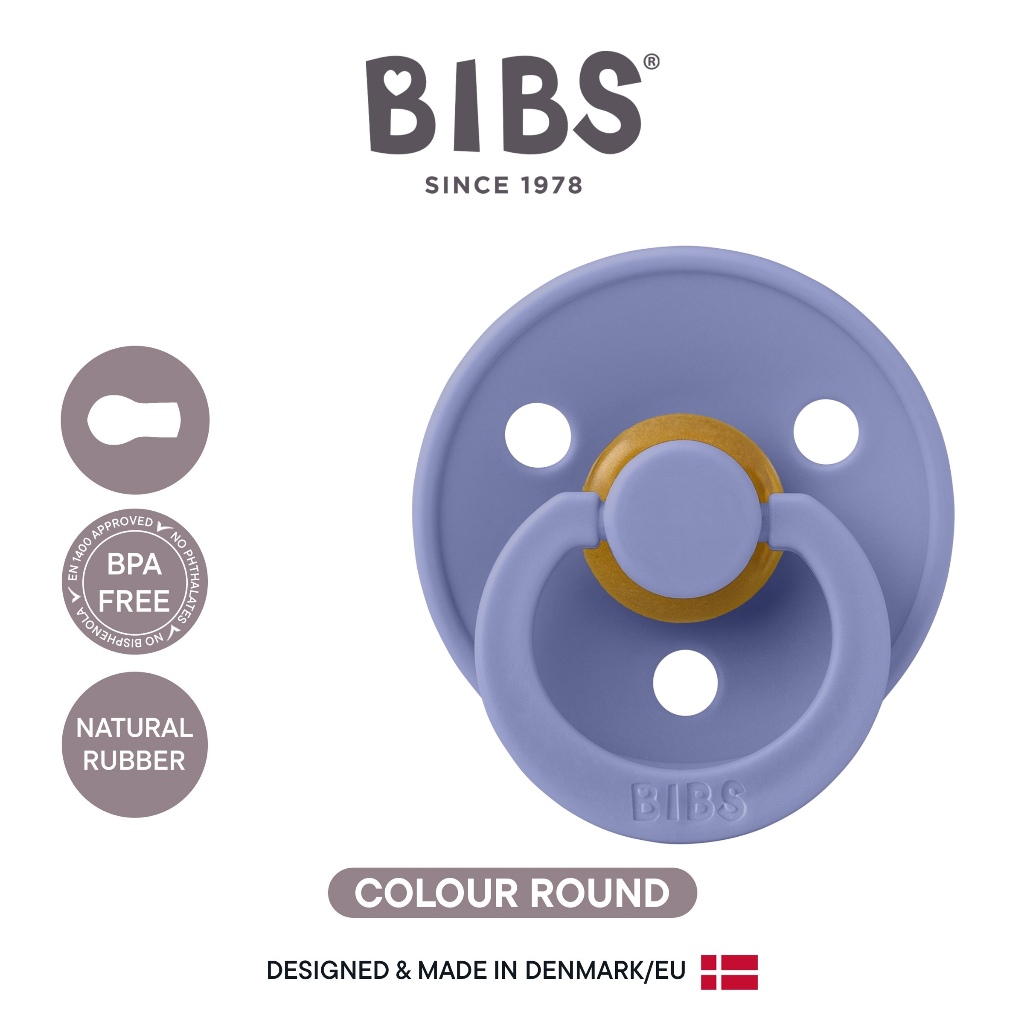 Jual BIBS NO BOX Flowpack Pacifier Colour ROUND 1 Pack LATEX Empeng Bayi Empeng BIBS | Shopee ...