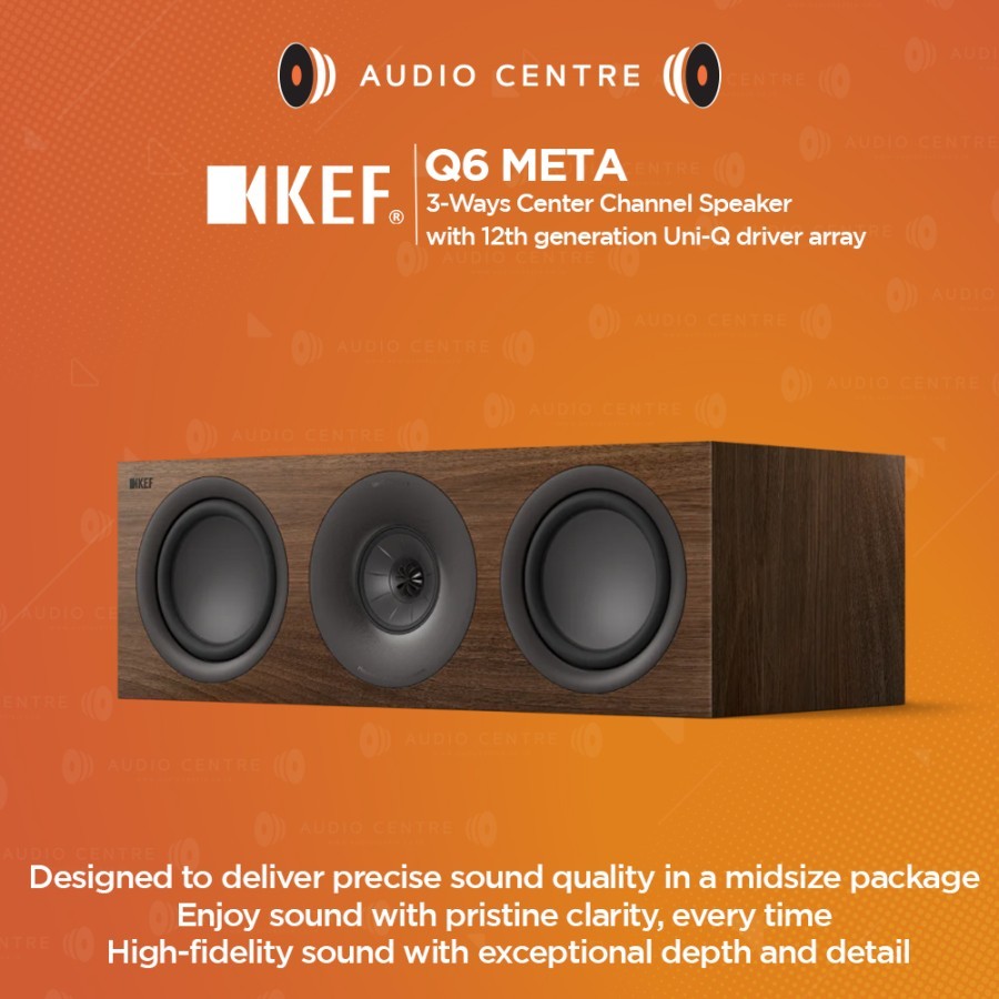 Jual KEF Q6 Meta 3-ways Center Channel Speaker - Black | Shopee Indonesia