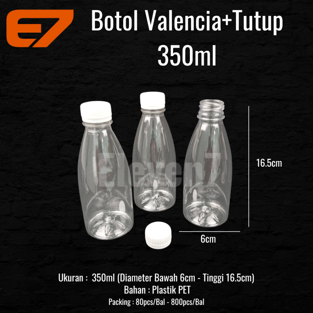 Jual Botol Plastik PET 350ml - Botol Valencia, Botol Jus, Botol Minuman ...