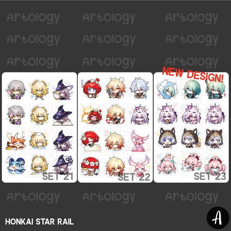 Jual Sticker Set Honkai Star Rail HSR Starrail - Kiss Cut Tinggal ...