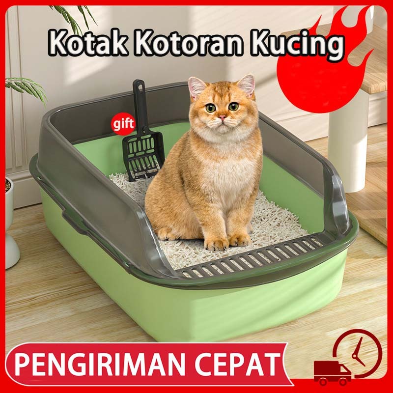 Jual 【Jumbo】Kotak Kotoran Kucing Cat Litter Box Litter Box Kucing Bulat ...