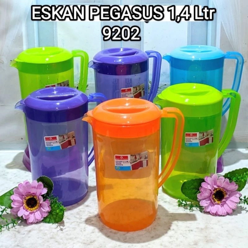 Jual Eskan Mini Plastik - Teko Air Water Jug Pegasus 1.4 Liter Grennline | Shopee Indonesia