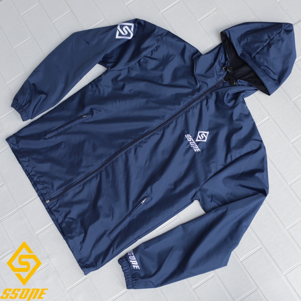 Jual Jaket Parasut Lari Waterproof Jacket Sauna Parasit Hoodie Olahraga Running Jogging Pria ...