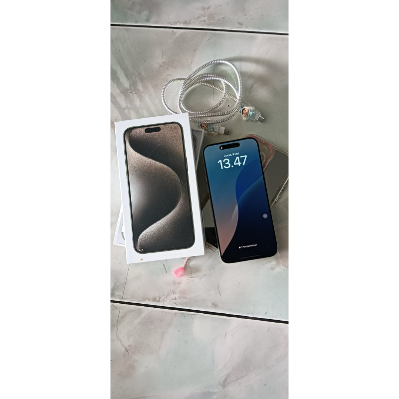 Jual Preloved Iphone 15 Pro Max / Promax - 256GB - Natural Titanium ...
