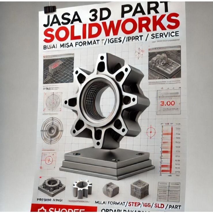 Jual Jasa Desain 3D Part Mesin SolidWorks – Fast & Presisi | Shopee ...