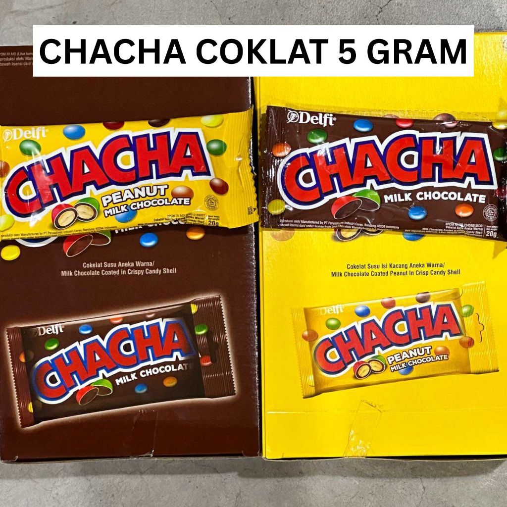 Jual CHACHA DELFI MILK CHOCO SACHET COKLAT ECERAN PER BIJI 5 GRAM ...