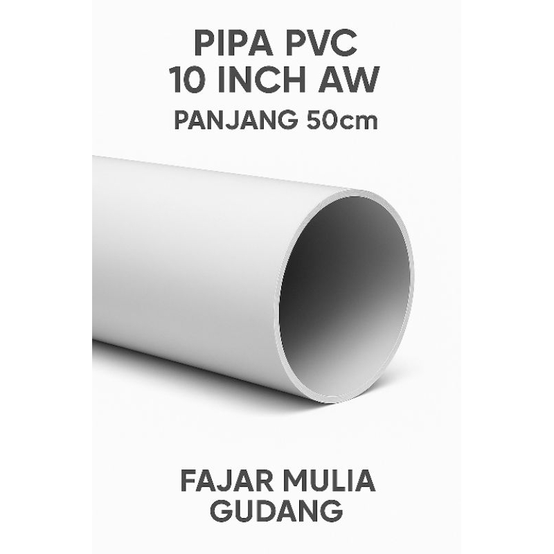 Jual Pipa PVC 10 Inch AW Putih – Panjang 50cm, Tebal +7 mm | Shopee ...