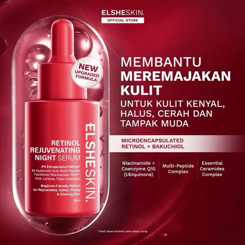 Jual ELSHE SKIN retinol rejuvenating night serum 30ml | Shopee Indonesia