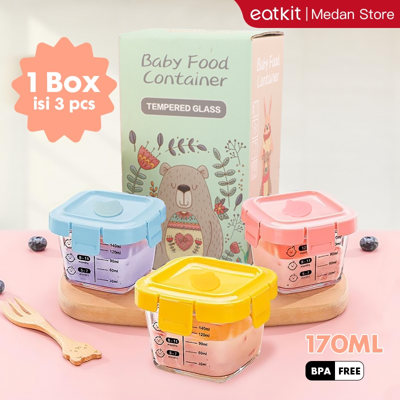 Jual [Medan Ready Stock] Eatkit Baby Food Container Mpasi | Tempat ...