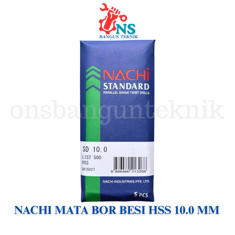 Jual NACHI MATA BOR BESI HSS 10.0 MM - MATA BOR BESI HARGA 1 PCS | Shopee Indonesia