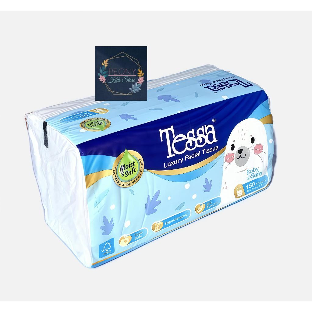 Jual TESSA BABY SAFE TISSUE TP-10 Moist & Soft Luxury Facial Tisu 150 ...