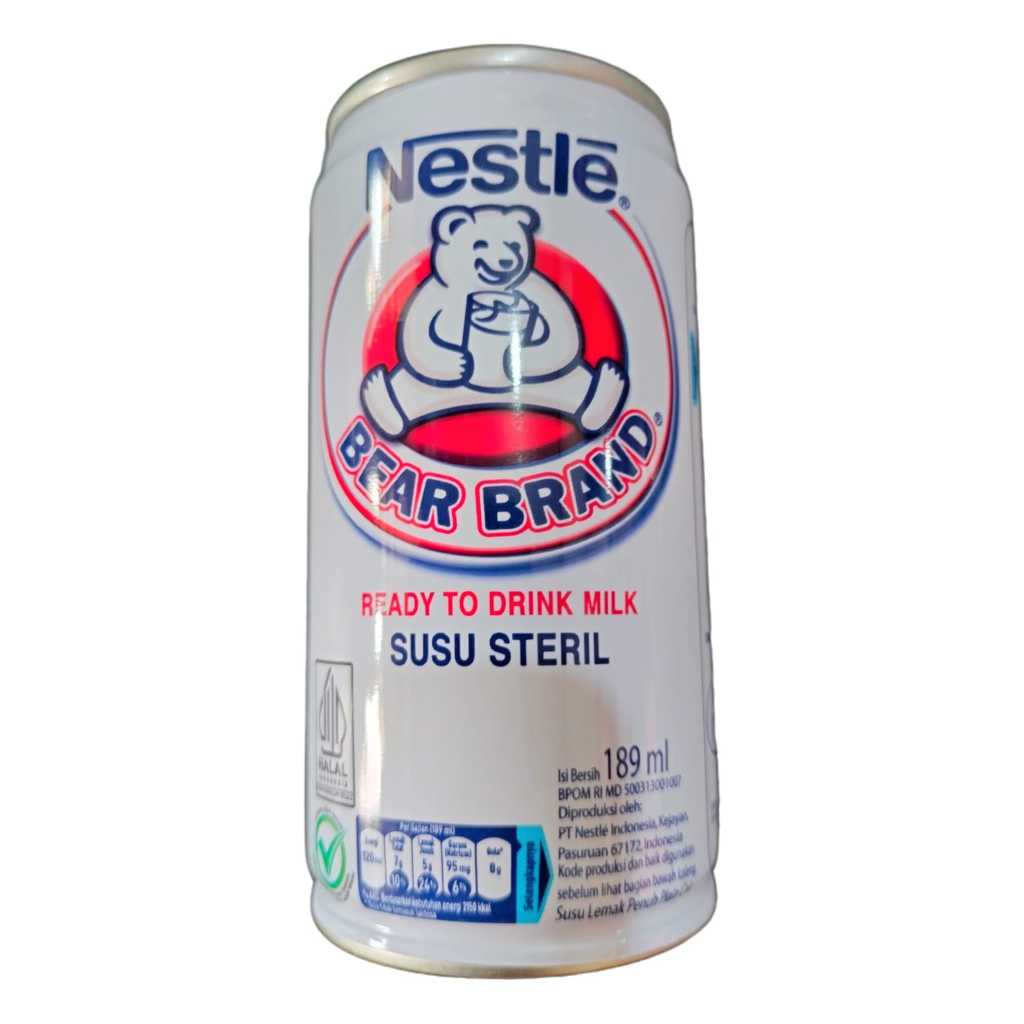 Jual Nestlé Bear Brand Susu Steril 189ml – Susu Murni Steril Bernutrisi ...