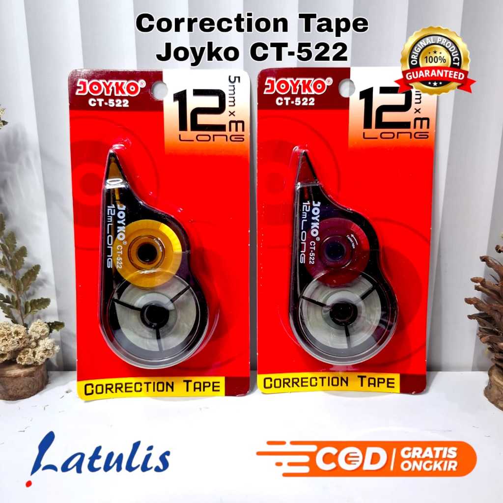 Jual Stipo Tipe Ex Kertas / Correction Tape Joyko CT-522 | Shopee Indonesia