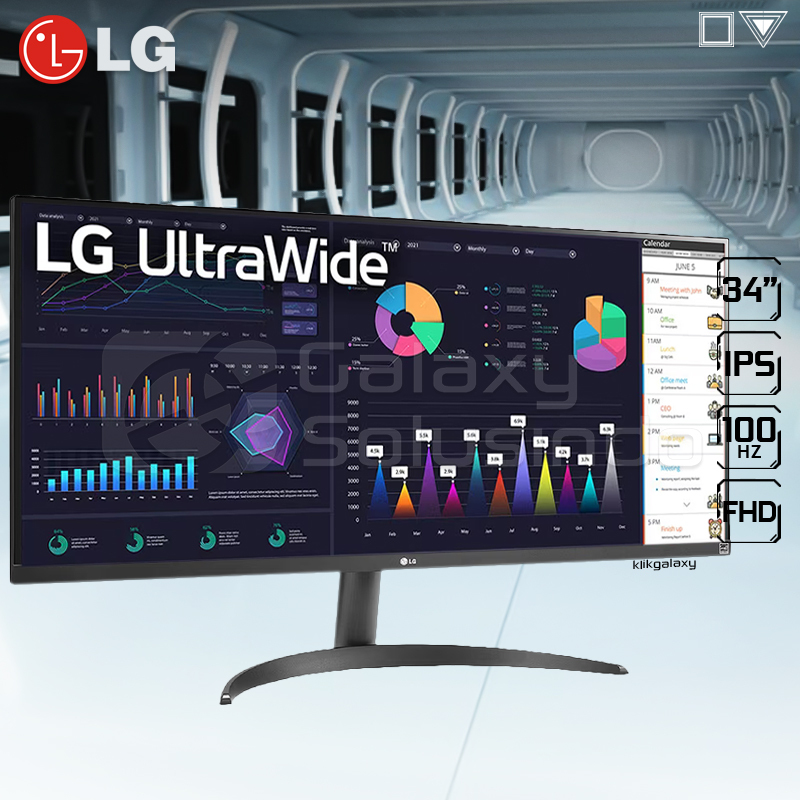 Jual LG 34WQ500-B FHD IPS 34 Inch 100Hz 5ms Freesync UltraWide Gaming ...