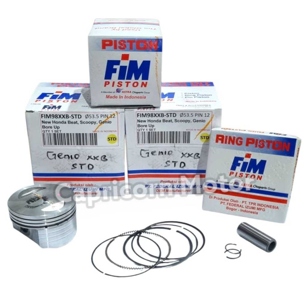 Jual Piston Kit GENIO XXB DOME JENONG ALL NEW BEAT 2020 FIM IZUMI ...