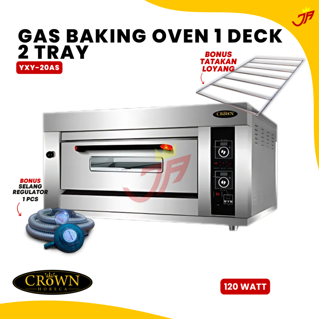 Jual CROWN Gas Baking Oven YXY-20AS / YXY 20AS / Oven Roti 2 Loyang ...