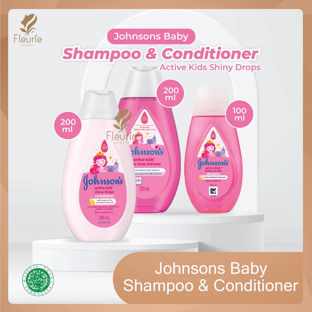 Jual Johnsons Baby Shampoo & Conditioner - Active Kids Shiny Drops ...