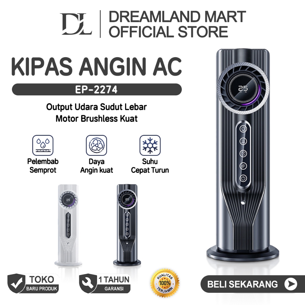 Jual DL Air Cooler Fan AC Mini Kipas Penyejuk Portabel Pendingin ...