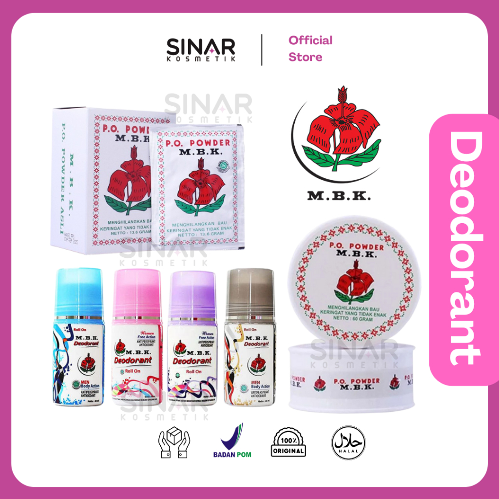 Jual MBK Deodorant Roll On - MBK Bedak Deo Sachet - MBK Tin - Penghilang Bau Badan | Shopee ...