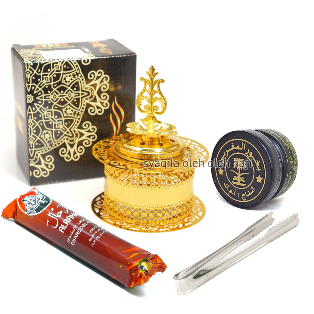 Jual Set Bukhur Tempat Buhur Arang Magic Mabkhara GoldCapitan Silver 4 ...