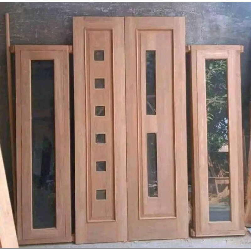 Jual Pintu utama kupu tarung Meranti Batu sepaket jendela | Shopee ...