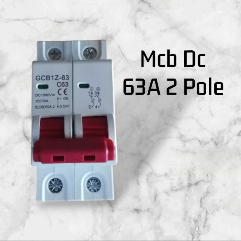 Jual MCB DC 2 POLE 63A | Shopee Indonesia