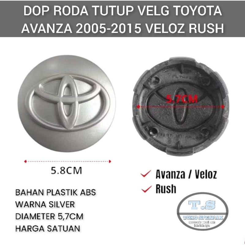 Jual Dop Roda Tutup Velg Toyota Avanza Thn 2005-2015 Rush Veloz Harga Satuan | Shopee Indonesia