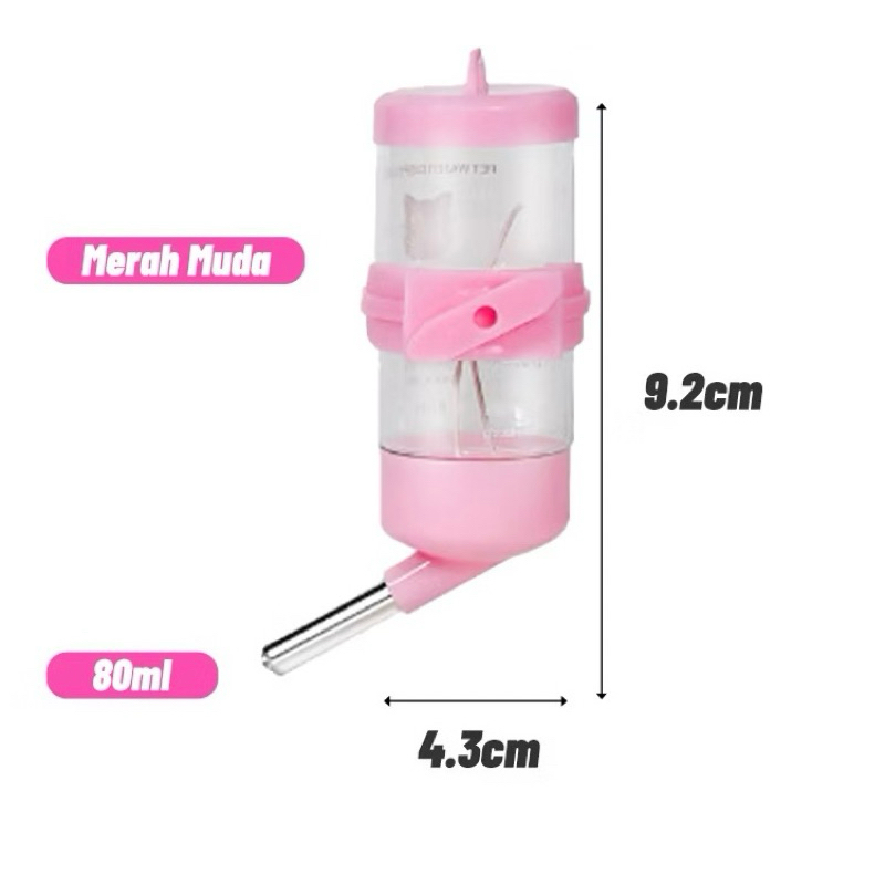 Jual [TEBAL] Botol Minum Hamster dan Marmut 80ml (pilih warna) | Shopee ...