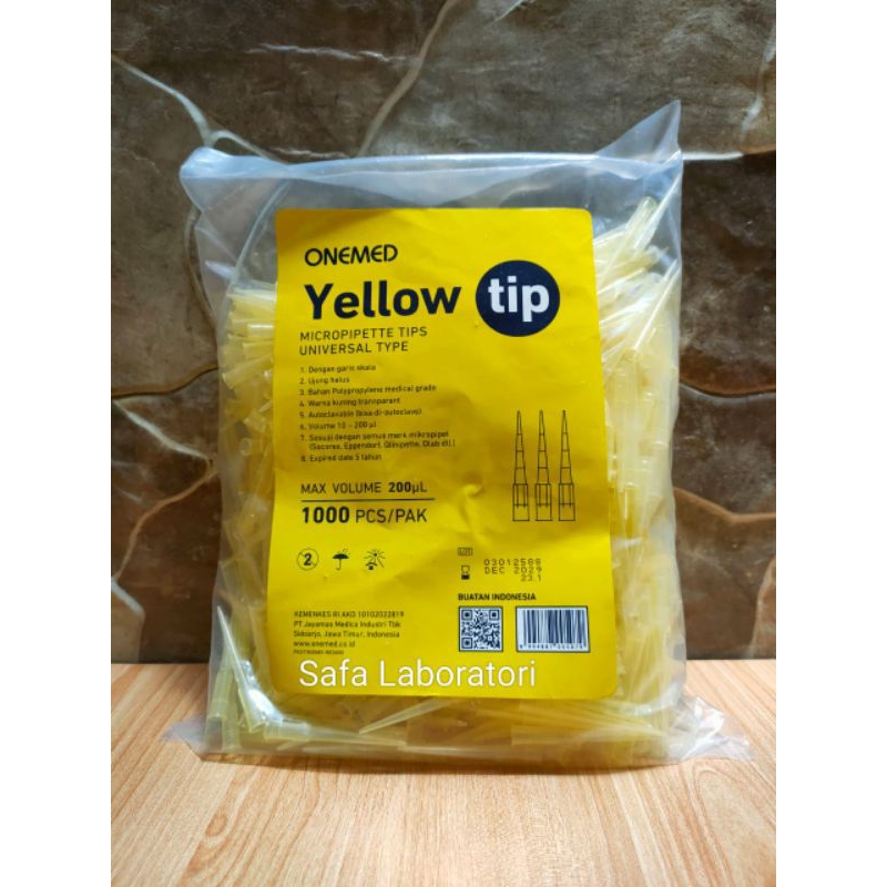 Jual Yellow Tip Micropipet Onelab Micropipet Tips Kuning Onemed ...