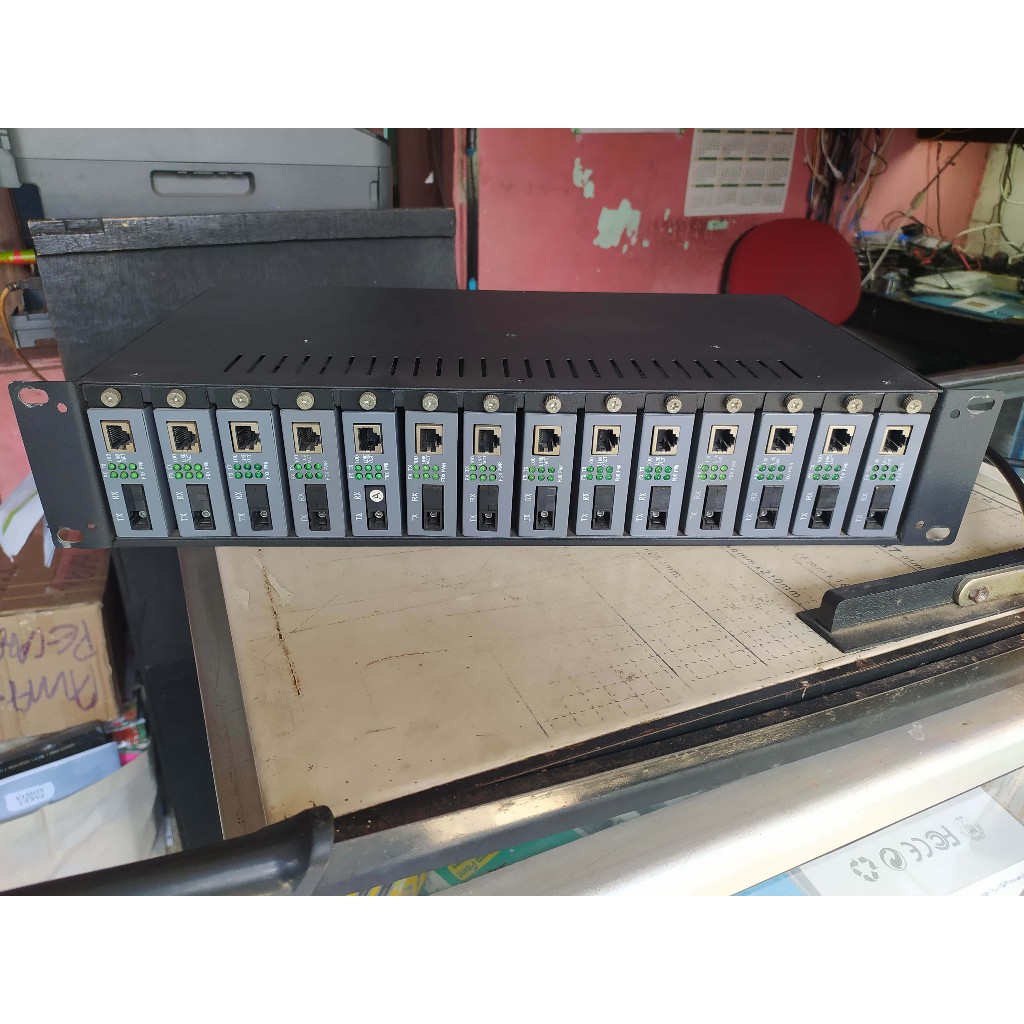Jual Media Converter Fiber Optik Rackmount HTB Side A | Shopee Indonesia