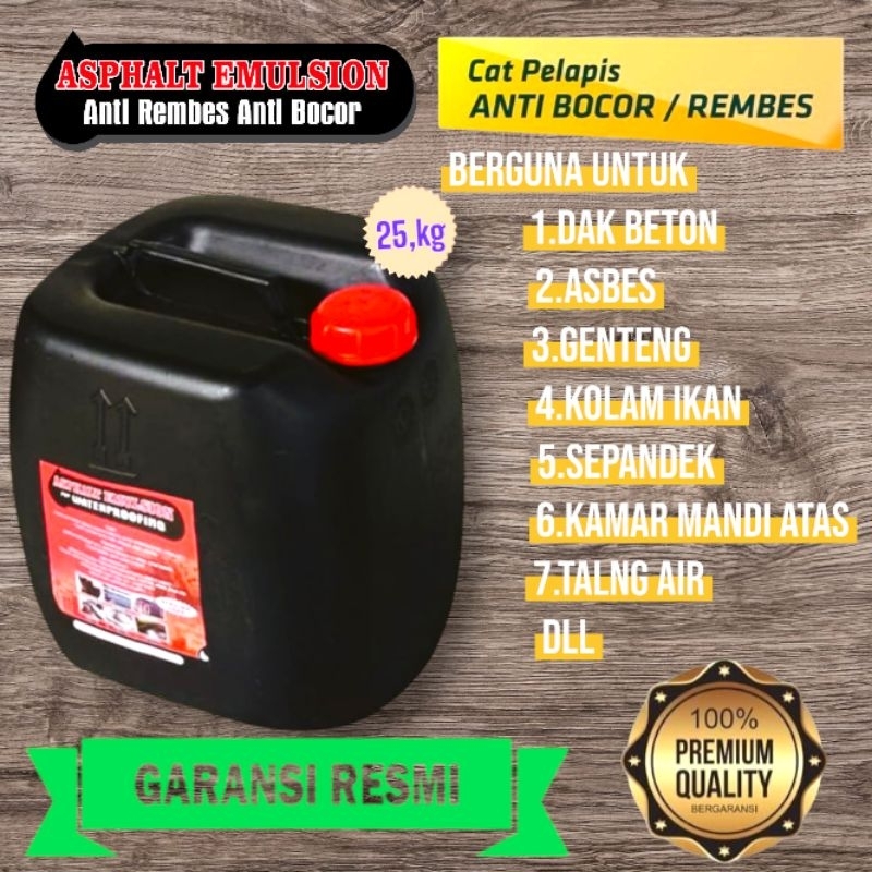 Jual aspal cair 25 kg emulsion hitam anti bocor waterproofing l cat ...