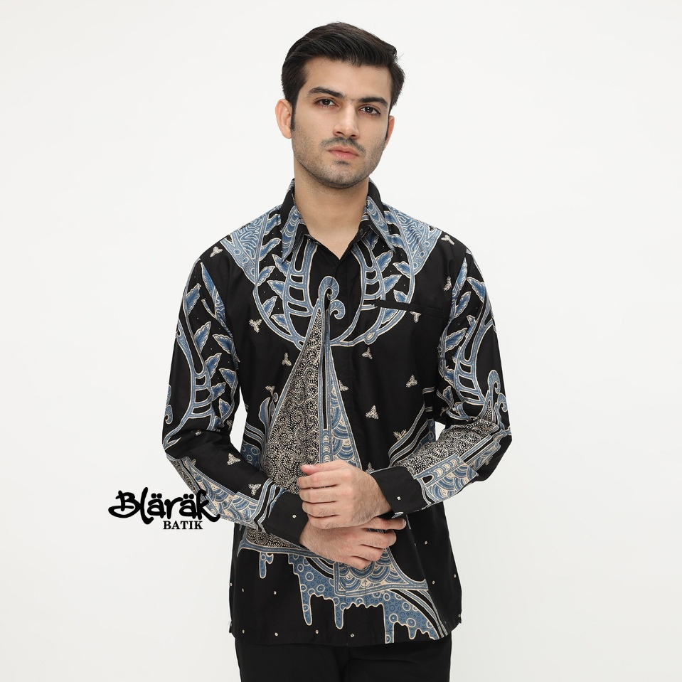 Jual BLARAK - Baju Batik Pria Nararya Biru | Shopee Indonesia