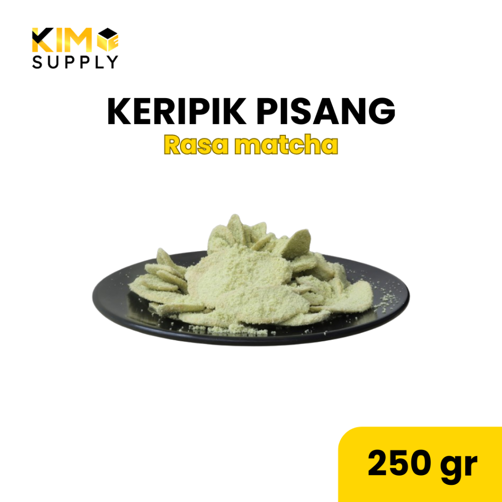 Jual KERIPIK PISANG MATCHA (250GR) snack cemilan makanan kekinian ...
