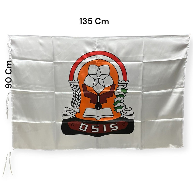 Jual Lancar Jaya Advertising Bendera Logo Osis SMA Bahan Satin Premium ...