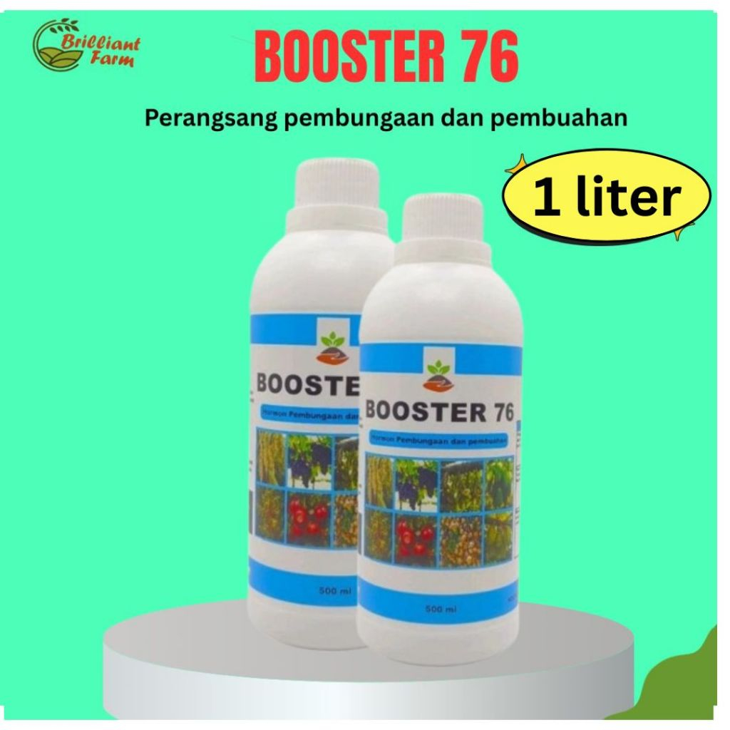 Jual Pupuk Cair Booster (76) 1Liter, Pupuk Pembungaan dan Pembuahan pada tanaman | Shopee Indonesia