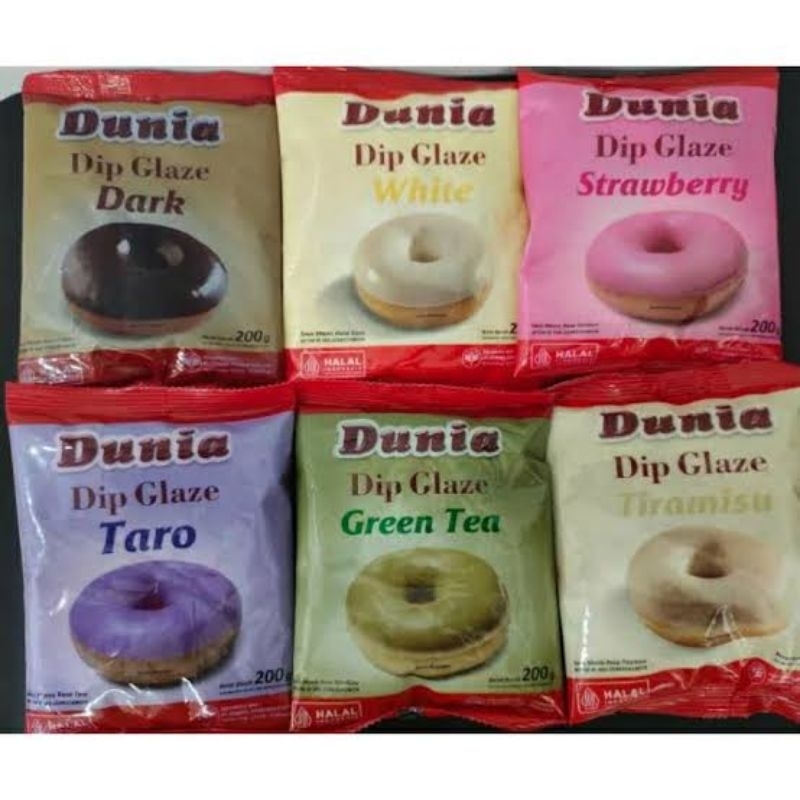 Jual DIP GLAZE DUNIA 200GRAM ANEKA VARIAN RASA TOPPING SELAI OLESAN ...