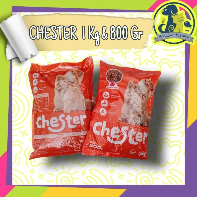 Jual Chester Cat Food 1kg / chester 800 gr | Shopee Indonesia