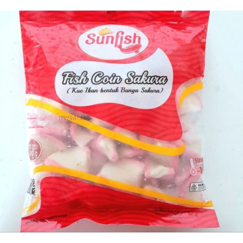 Jual SUNFISH FISH COIN SAKURA 500Gr | Shopee Indonesia