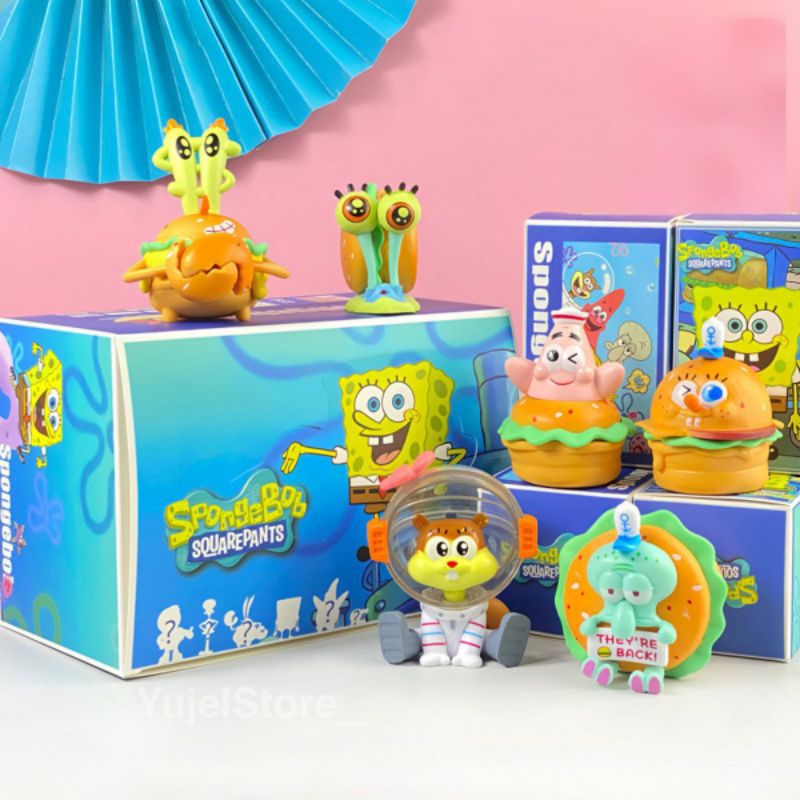 Jual Action Figur SpongeBob Squarepants Mr Crab Squisward Garry Patrick ...