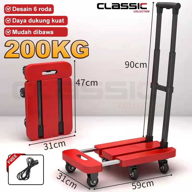 Jual Folding Trolley Multi Purpose/Portable Trolley 6 Wheels Multi ...