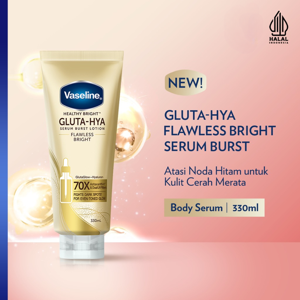 Jual MFI - Vaseline Healthy Bright Gluta-Hya Serum Burst UV Lotion ...