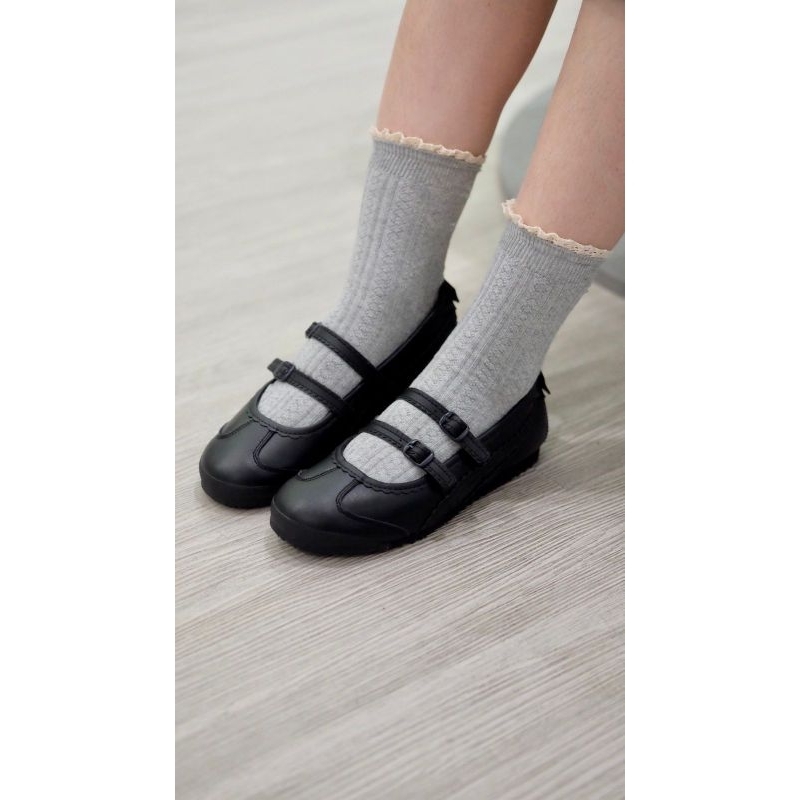 Jual ONIT TIGER BALLERINA FULL BLACK | Shopee Indonesia