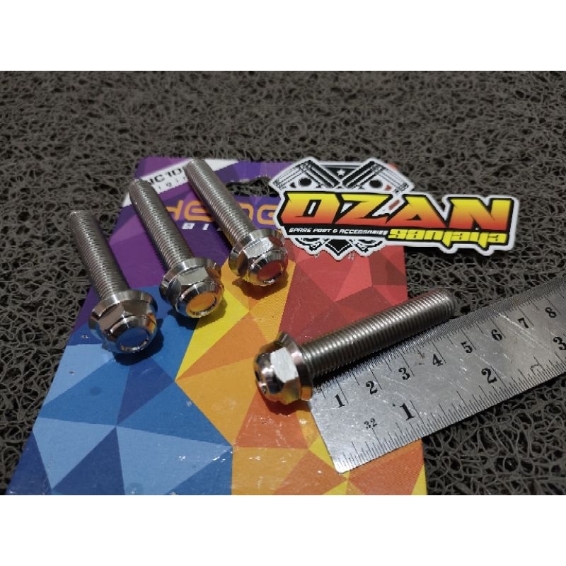 Jual baut M10x50 stainless cnc bowl Heng,baut 14 panjang 50mm | Shopee ...