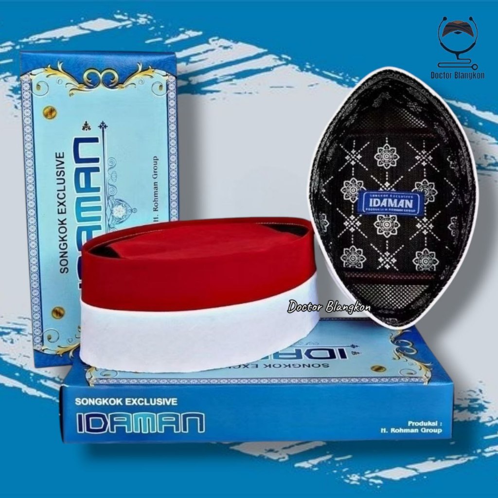 Jual Peci Kopiah Songkok Nasional Merah Putih Abah Aos Suryalaya Ukuran ...