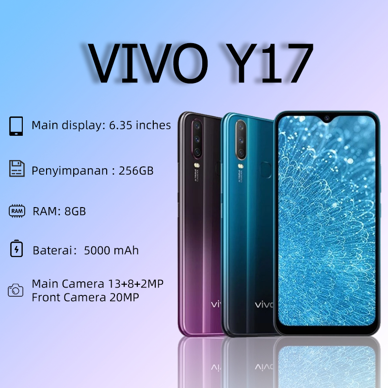 Jual HP VIVO Y17 RAM 8GB+256GB 4G LET 6.35 inches Battery 5000 mAh ...