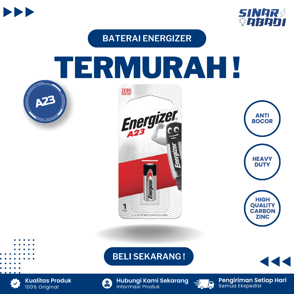 Jual Energizer Baterai A23 (Biasa Untuk Bel Pintu) | Shopee Indonesia