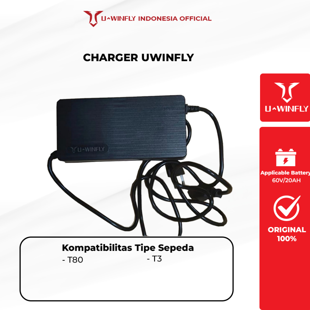 Jual Charger Sepeda Listrik Uwinfly 100% Original 60V20Ah | Shopee ...